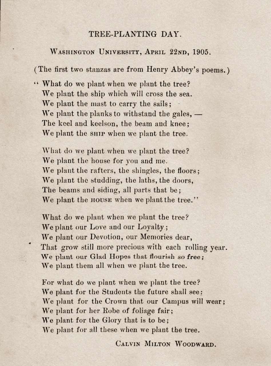 A Poem for Tree-planting Day – The One Tree Project